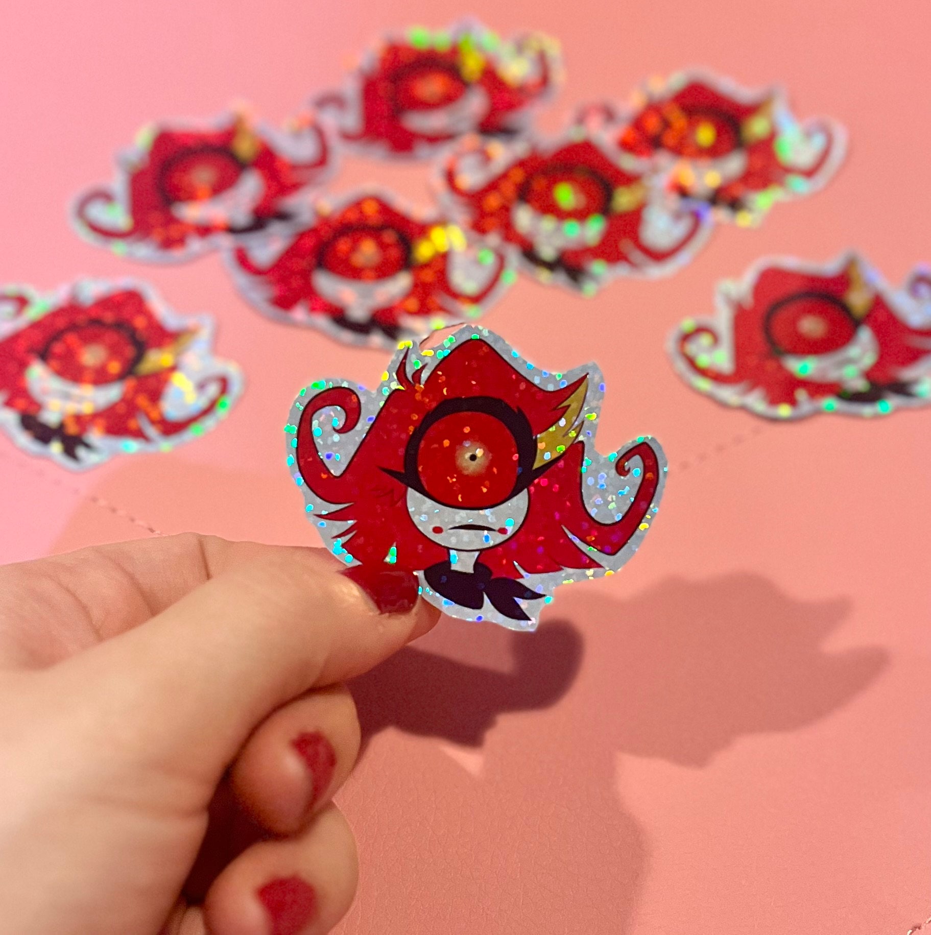 Niffty Holographic Sticker Fanart From Hazbin Hotel - Etsy