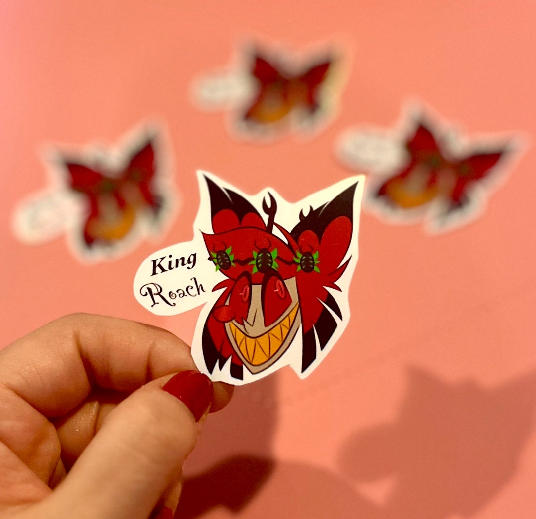 Alastor the Radio Demon Vinyl Sticker Fanart From Hazbin Hotel Cartoon ...