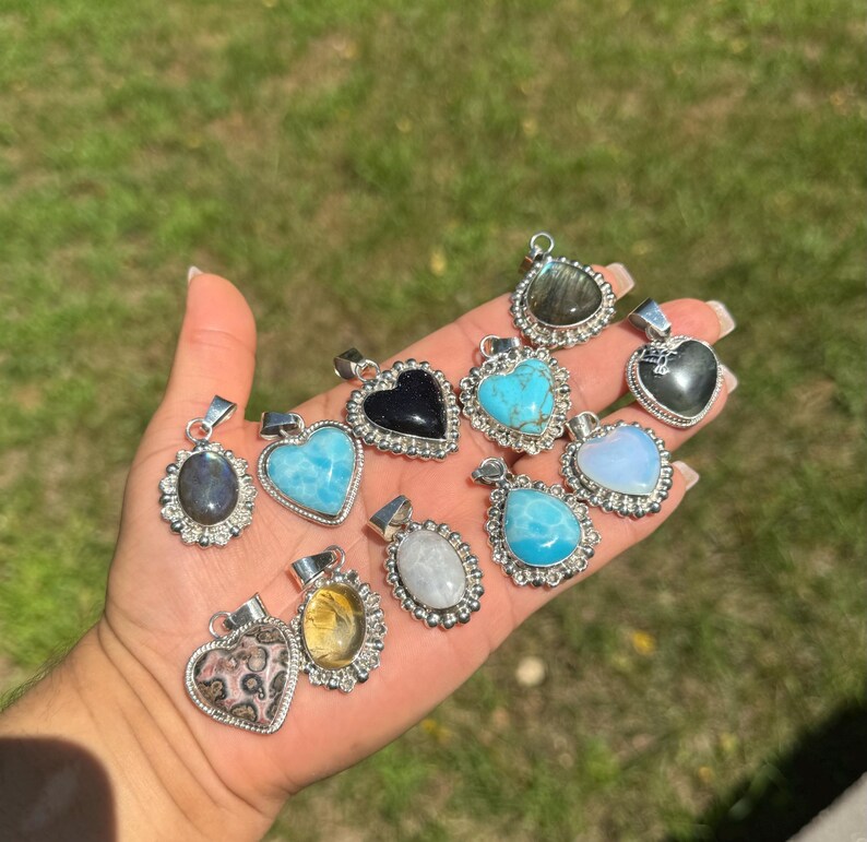 Anillos Y Dijes De Plata Piedra Natural/silver Natural Stones Rings and ...