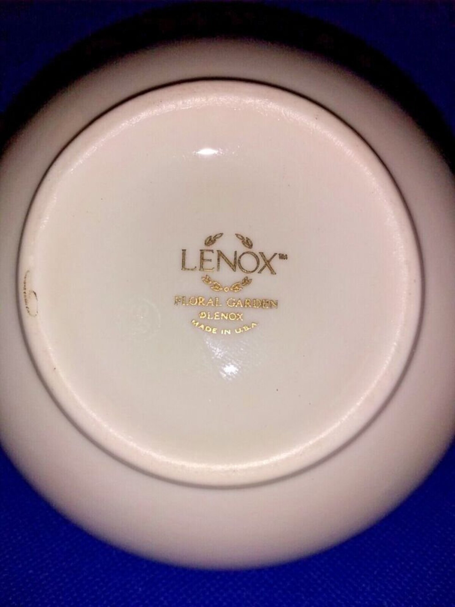Vintage Lenox Floral Flower Vase Garden Signed USA Globe Round 24K Gold ...