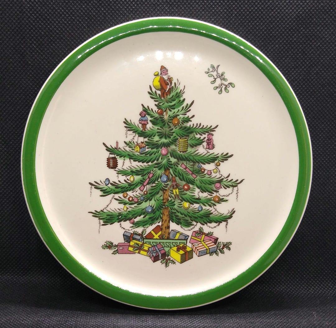 Spode Christmas Tree Trivet/pillar Candle Dish - Etsy