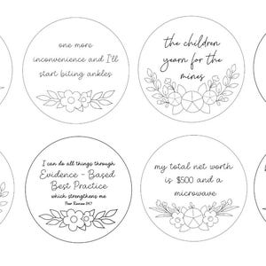 105 Hand Embroidery Quote Patterns Printable Designs - Etsy