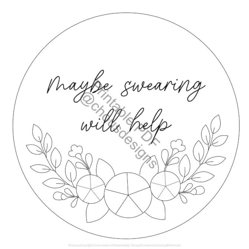 Swear Embroidery - Etsy