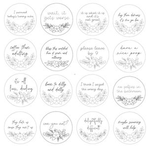 105 Hand Embroidery Quote Patterns Printable Designs - Etsy