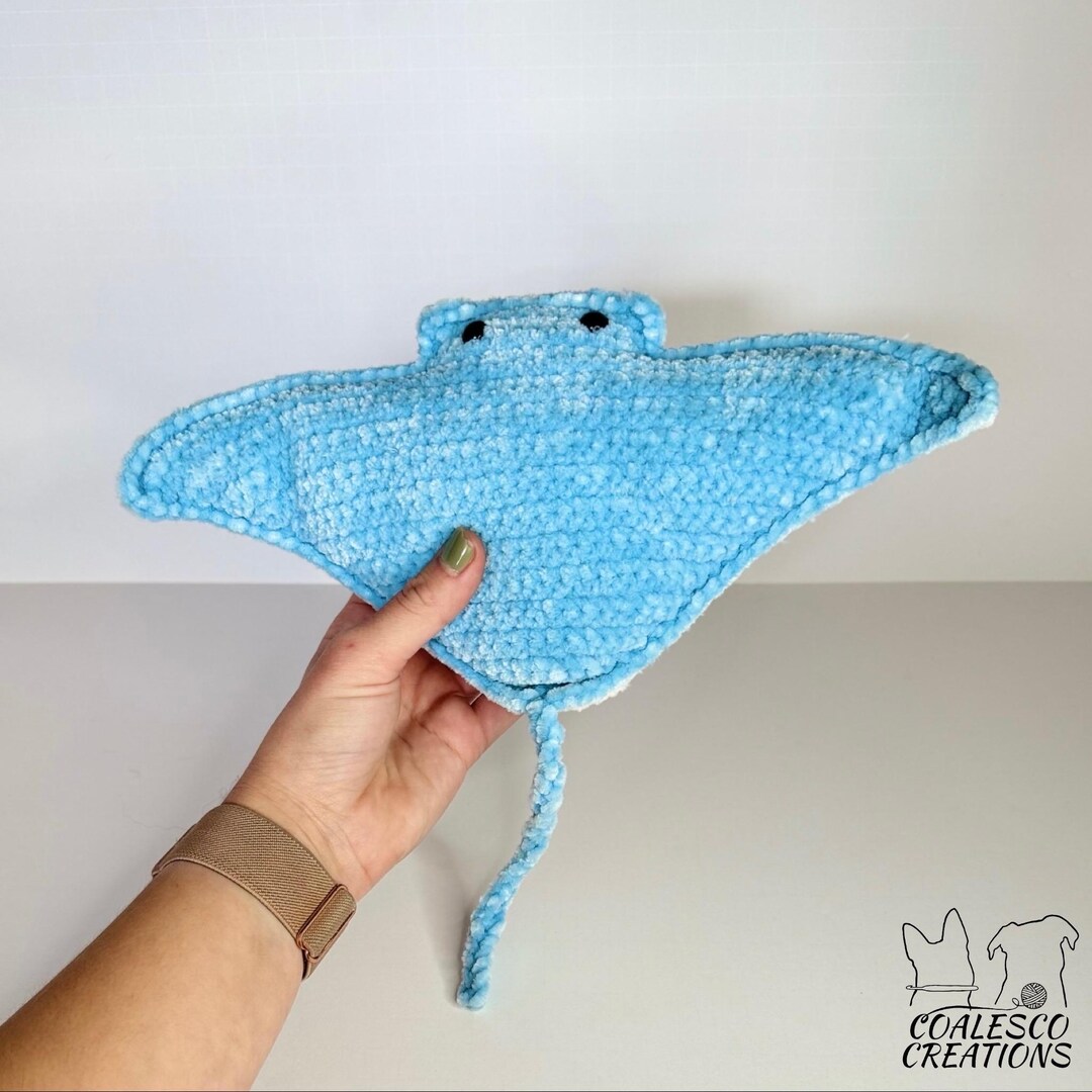 Ruby Ray the Mega Ray (small Stingray Plushie) - Etsy