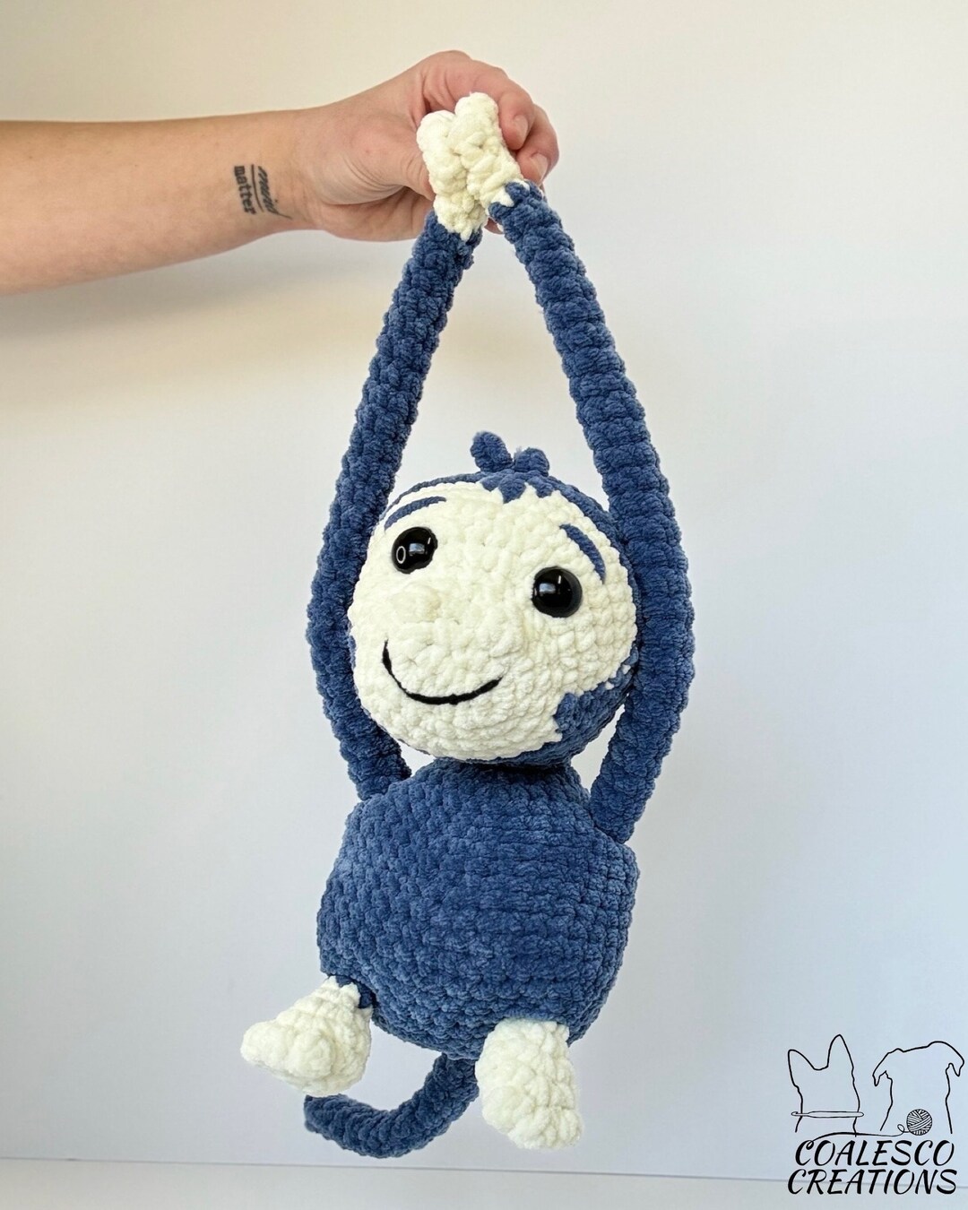 Minnie May the Monkey Pully Plushie - Etsy