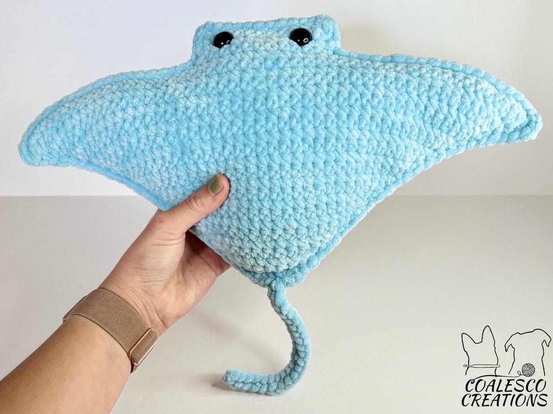 Ruby Ray the Mega Ray (big Stingray Plushie) - Etsy