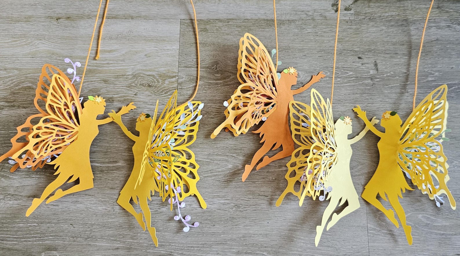 Fairy Party Decoration Cutouts for Birthday, Showers, Gifts, Ready to ...