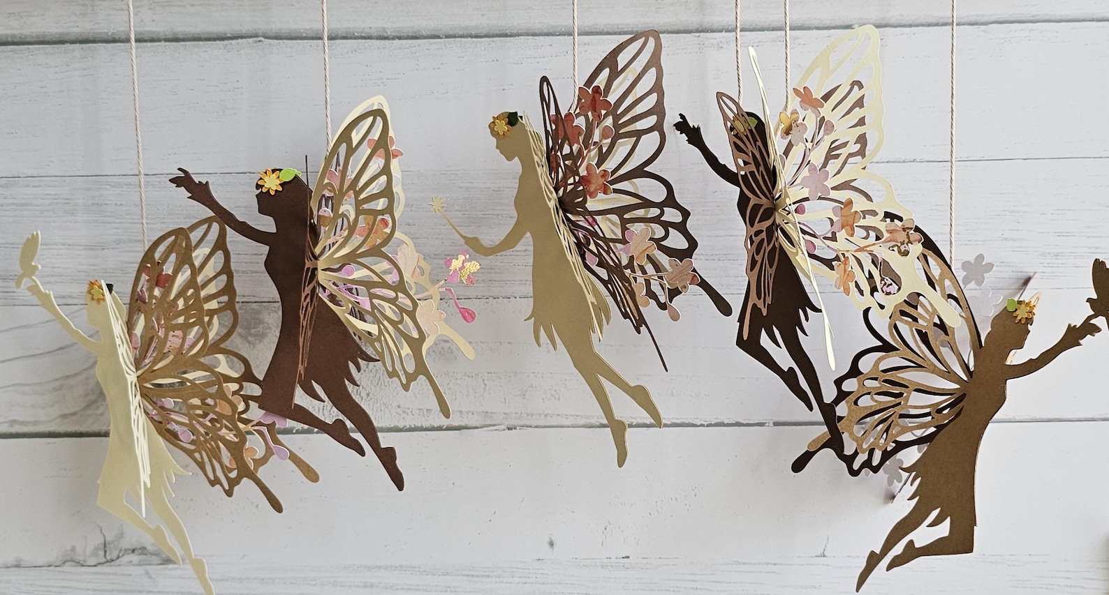 Fairy Party Decoration Cutouts for Birthday, Showers, Gifts, Ready to ...