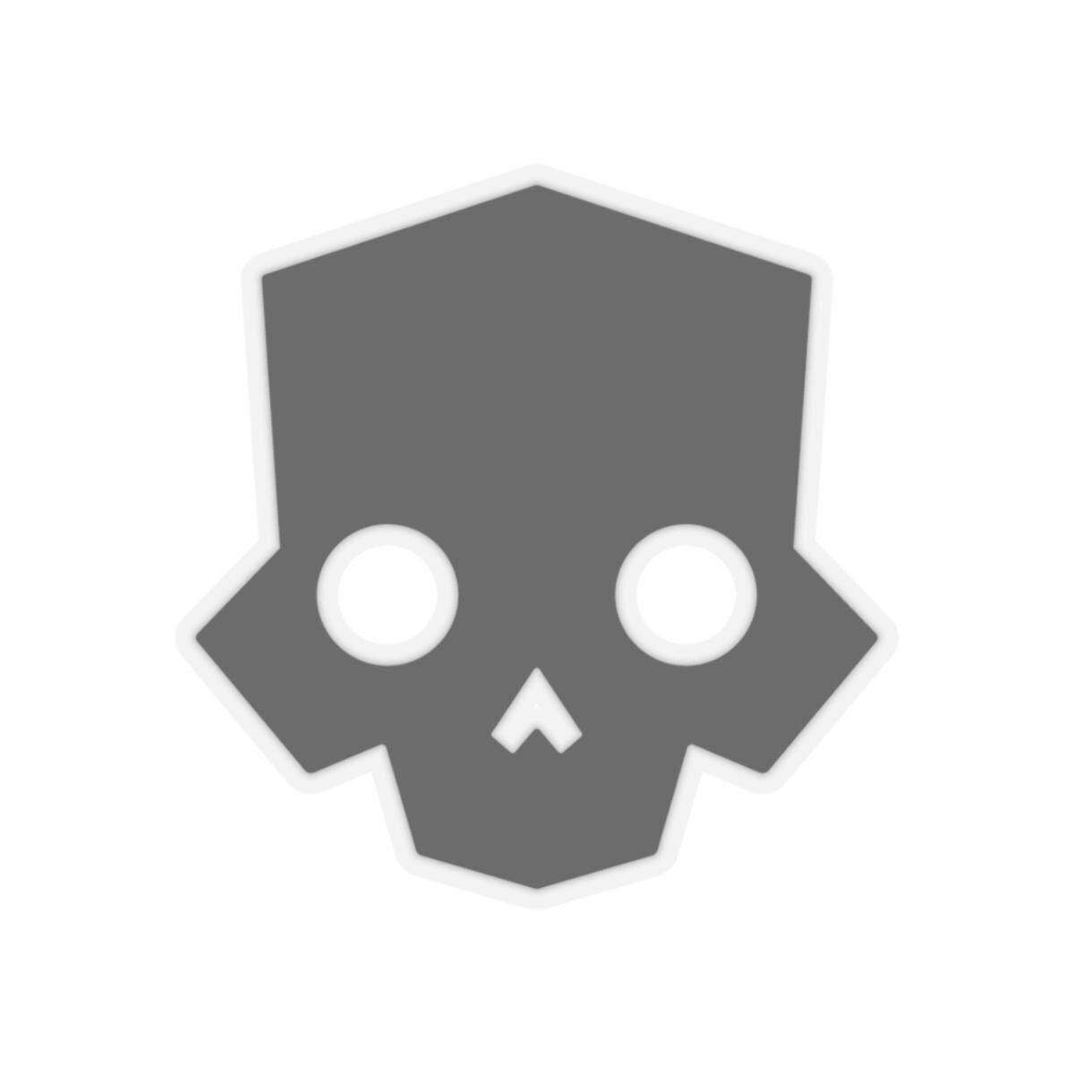 Helldivers2 Skull Design, Kiss-cut Stickers - Flawless or Distressed ...