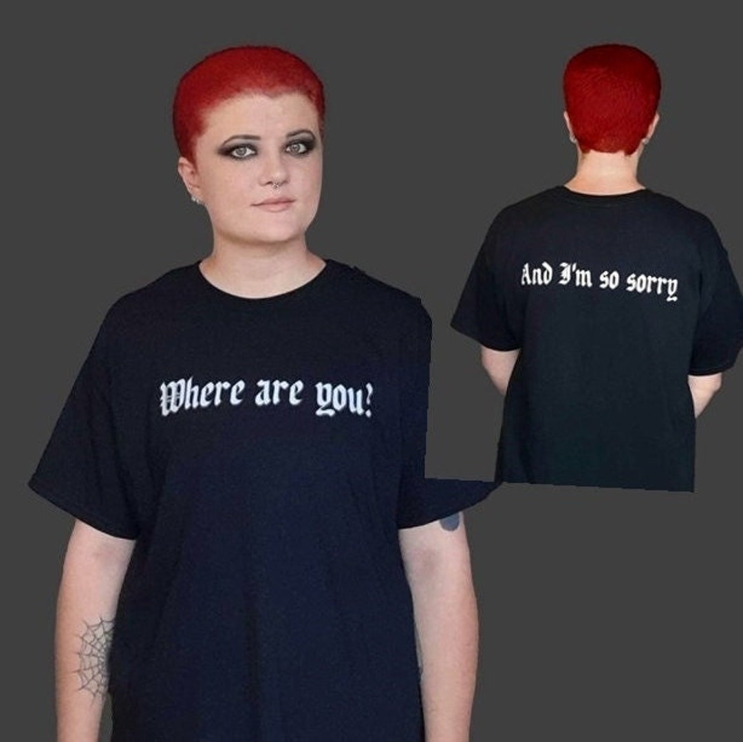 Where Are You and I'm so Sorry Blink 182 I Miss You Emo T-shirt - Etsy