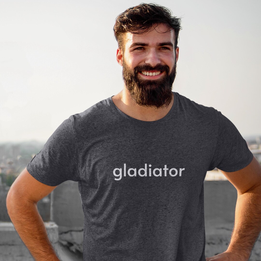 Gladiator - Minimalist Single Word T-shirt - Etsy