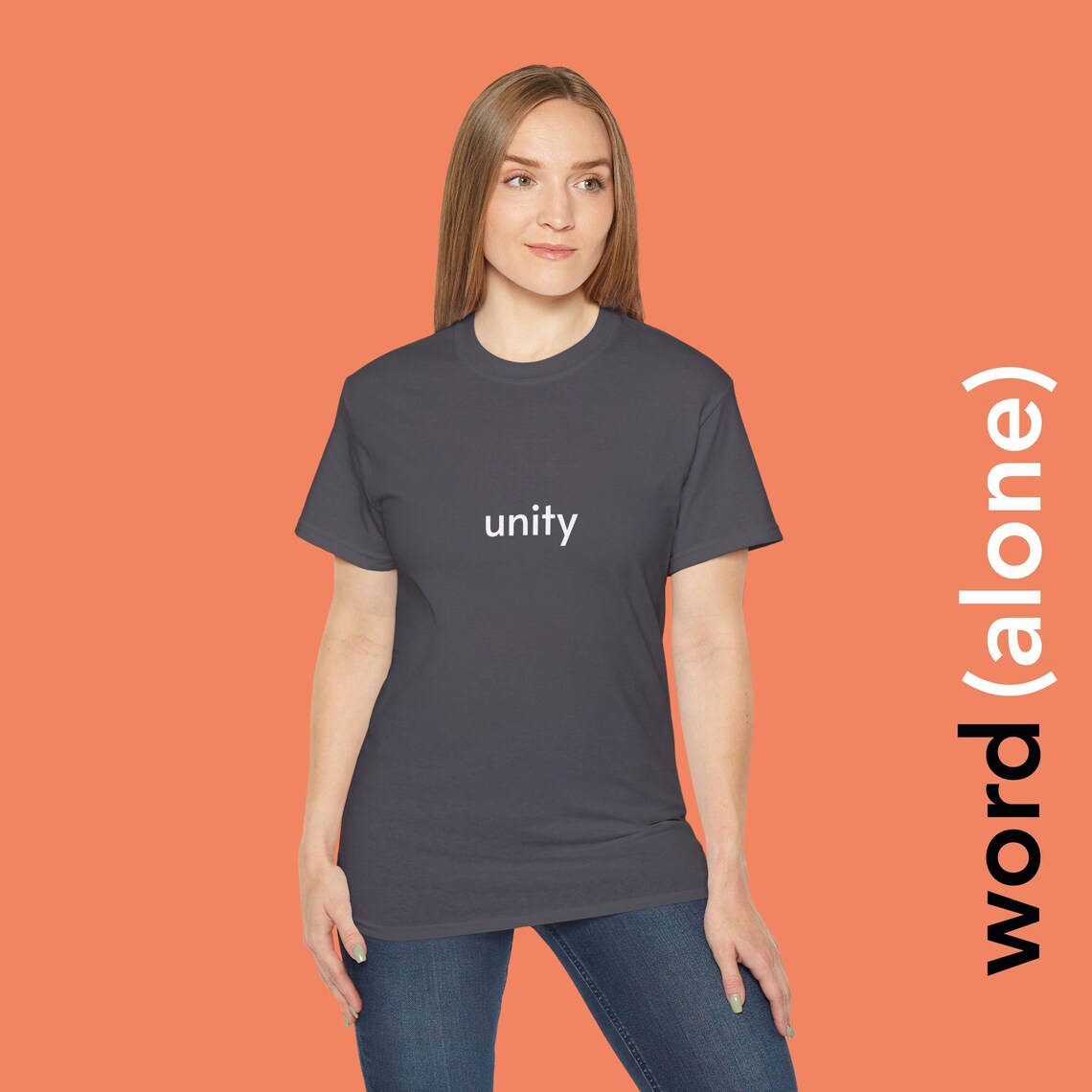 Unity - Minimalist Single Word T-shirt - Etsy