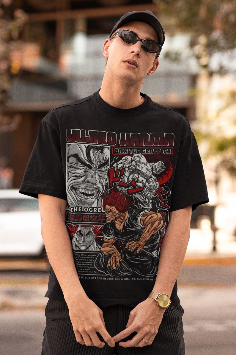 JACK HANMA Shirt, Baki Hanma Series Anime T-shirt,baki the Grappler ...