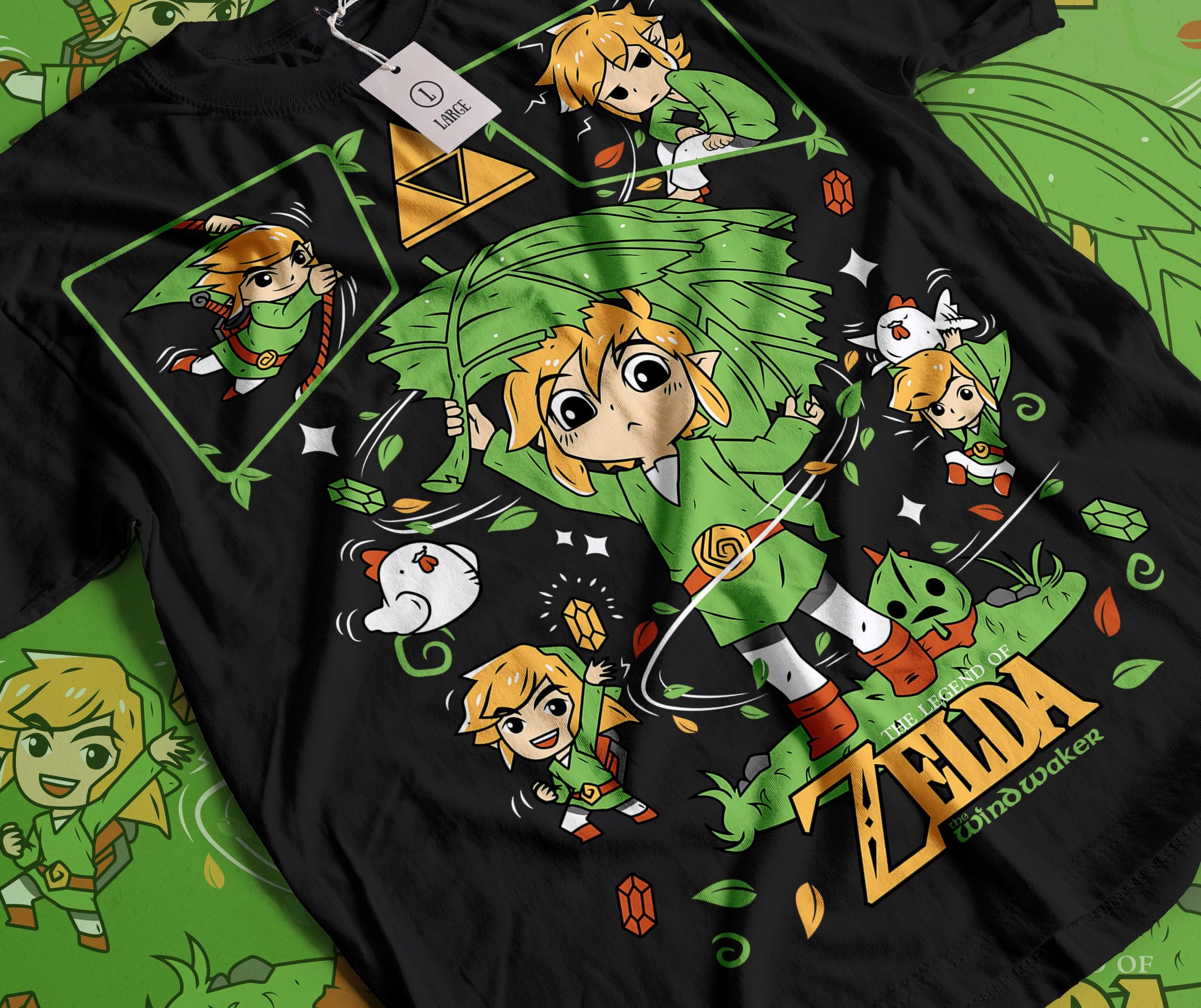 Legend of Zelda Link Shirt Zelda Shirt Zelda Gift the Wind Waker Tshirt ...