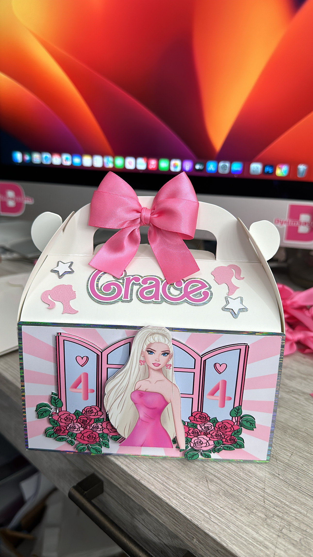Barbie favor Boxes treats Boxes - Etsy