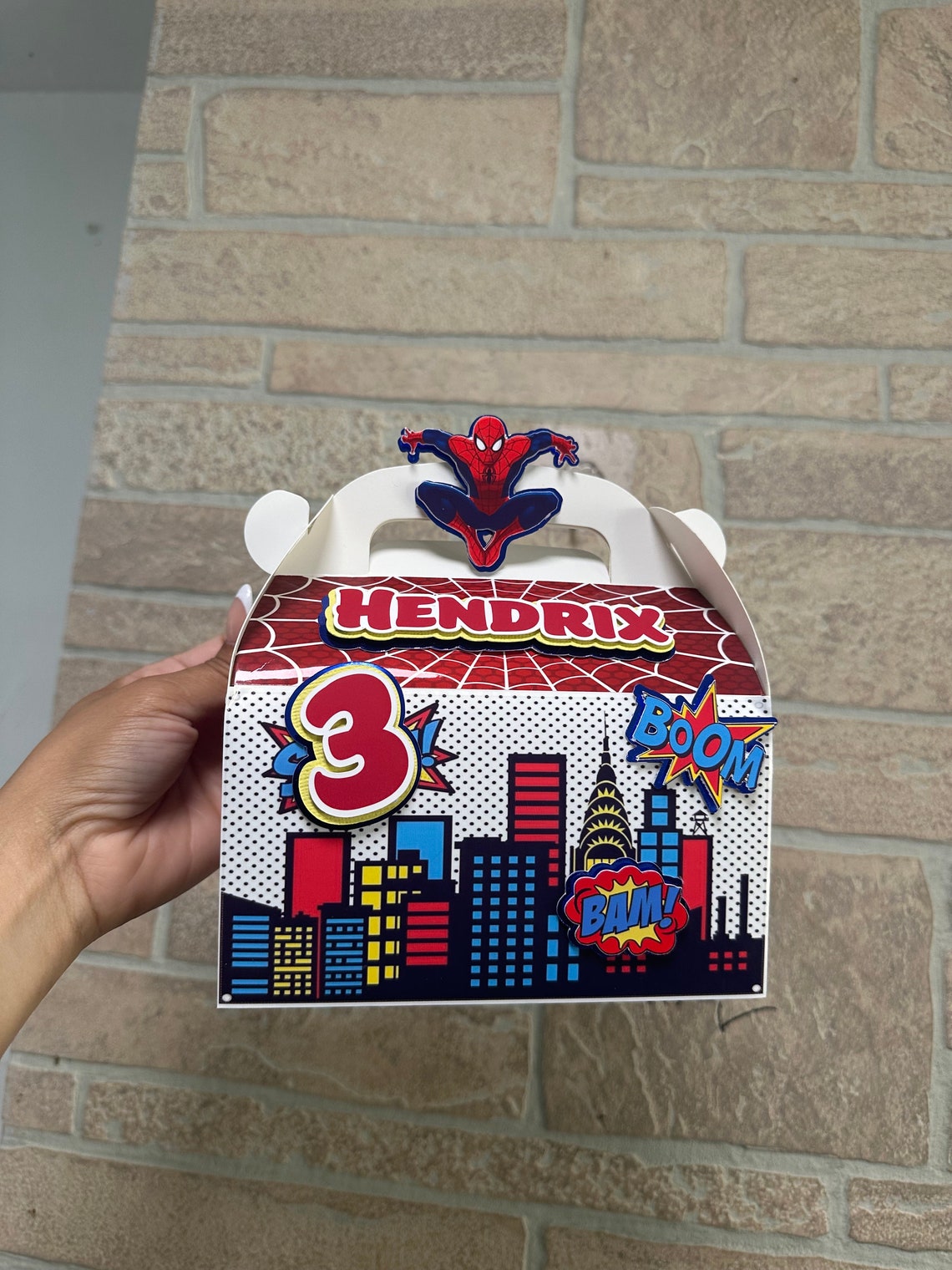 Spider-man favor Boxes treats Boxes - Etsy