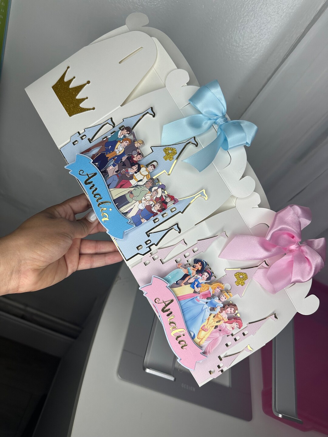 Disney Princes and Princesses favor Boxes treats Boxes - Etsy