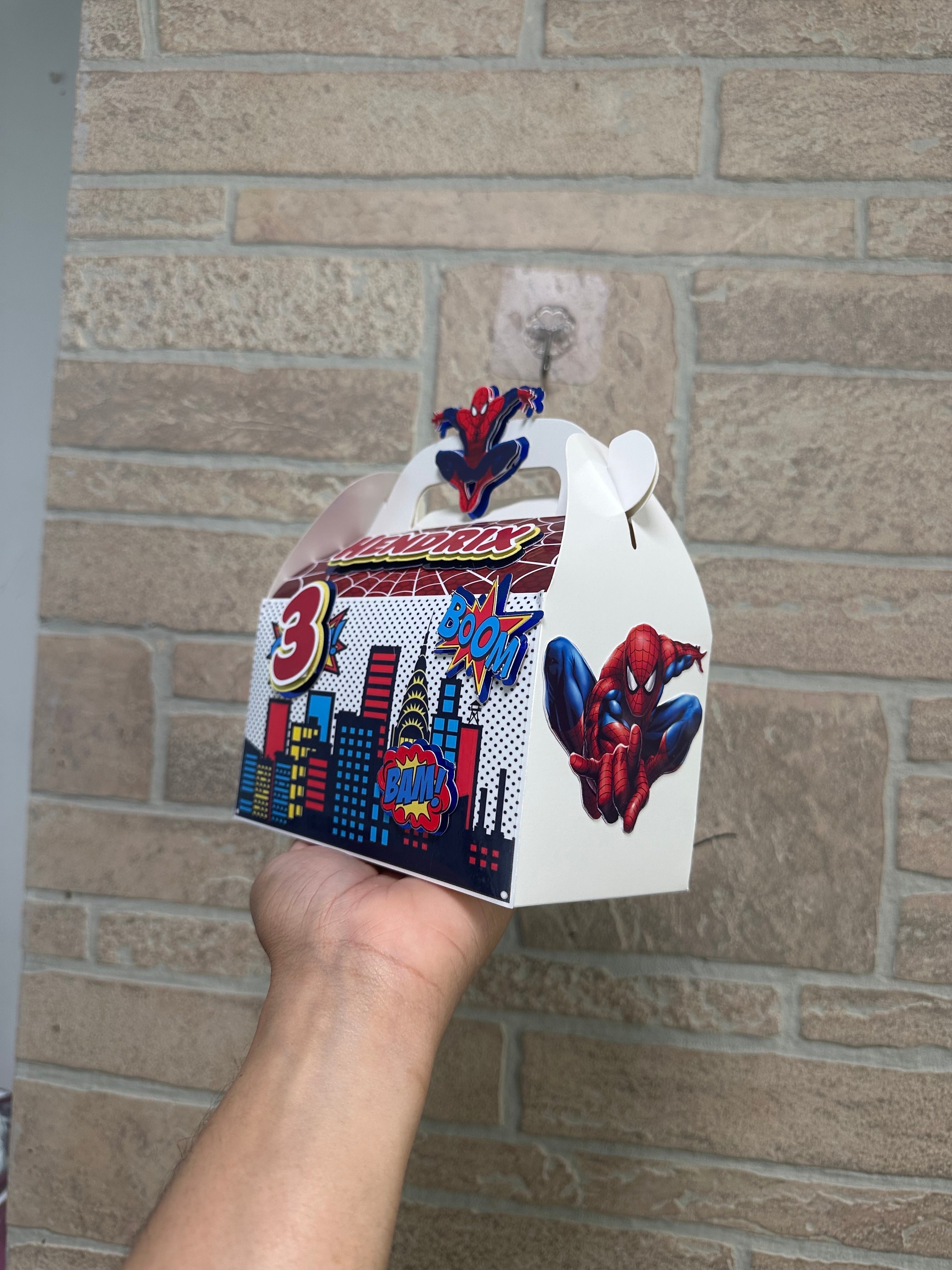 Spider-man favor Boxes treats Boxes - Etsy