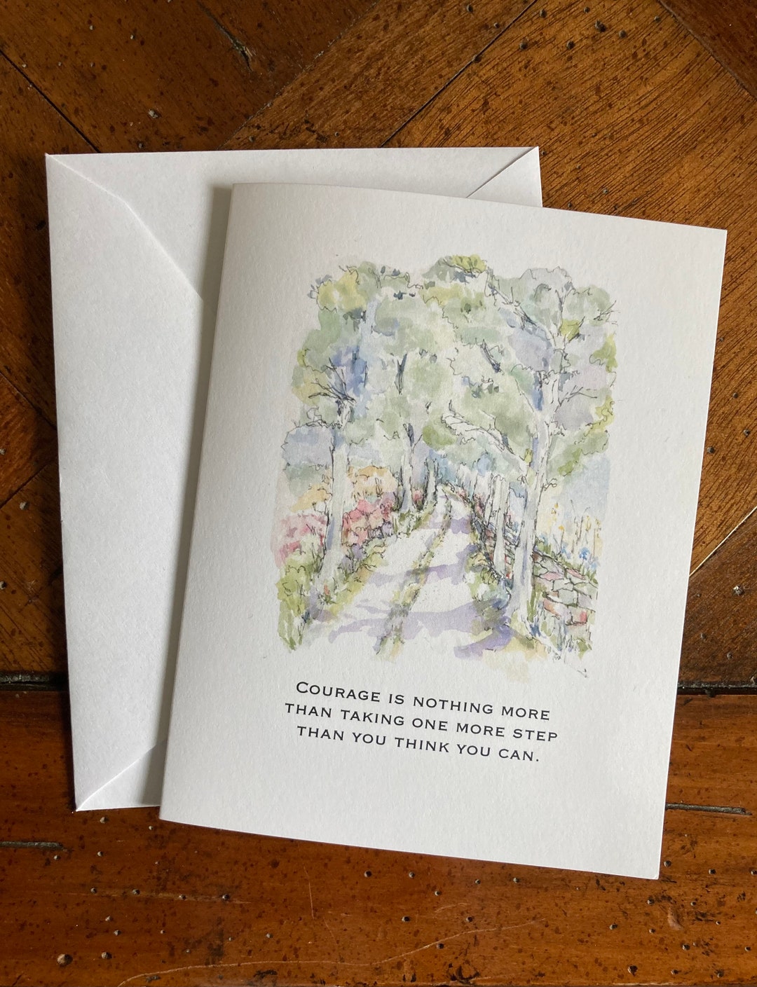 Courage and Support Card Hope and Love During Hard Times Card Get Well ...