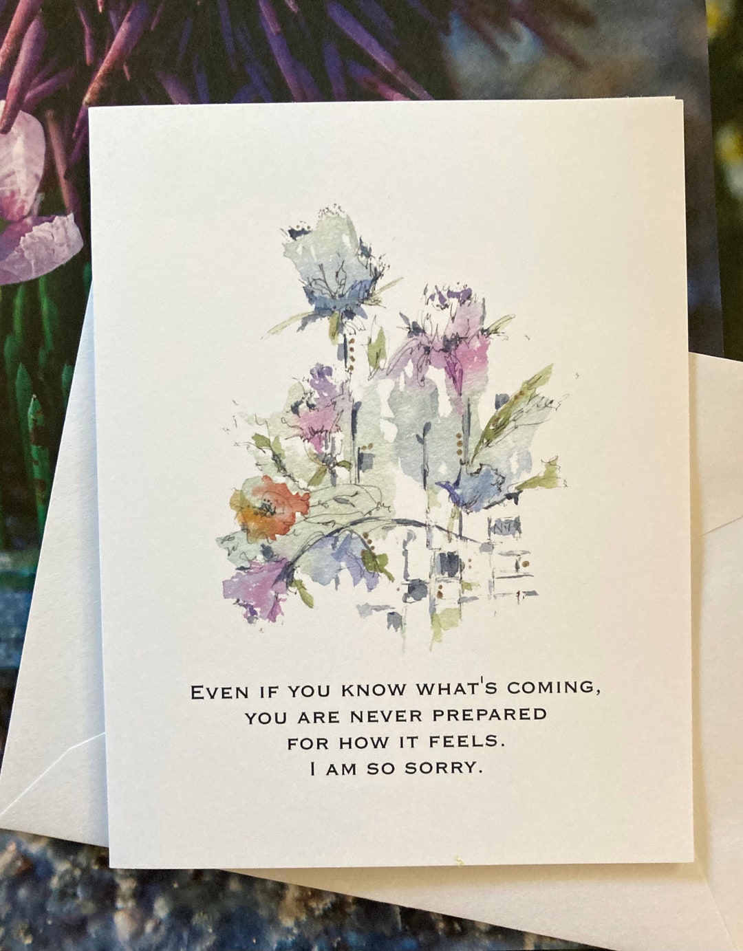 Empathy Notecard. Good for Encouraging and Support After Loss or ...