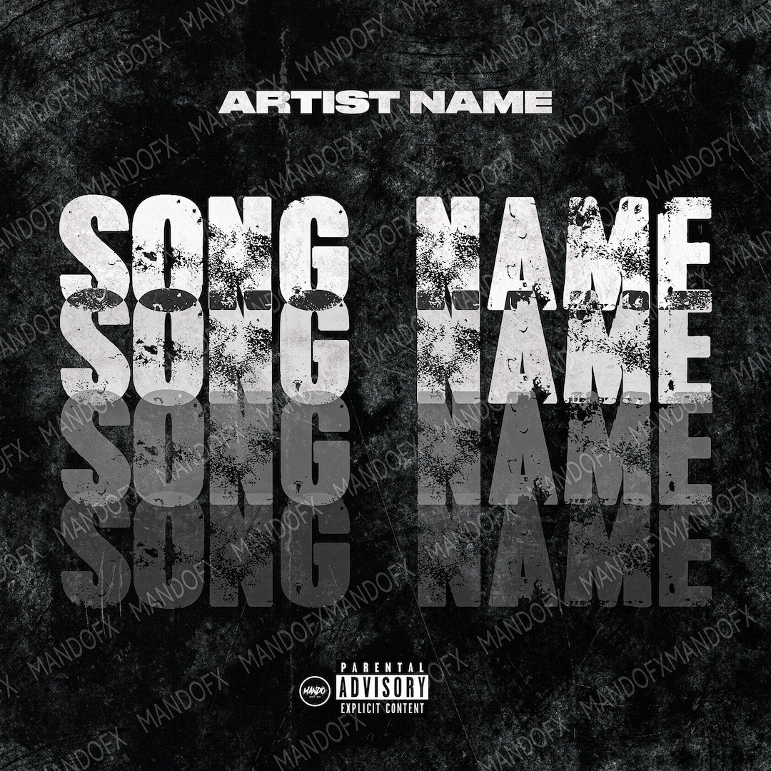 Album Music Cover Art, Premade Cover Art editable Text, Song Cover ...