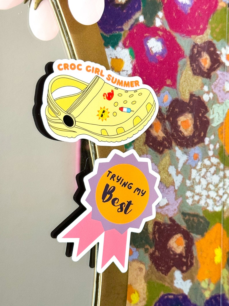 Croc Girl Summer Magnet Gift Magnet Fridge Magnet Car Magnet Locker ...