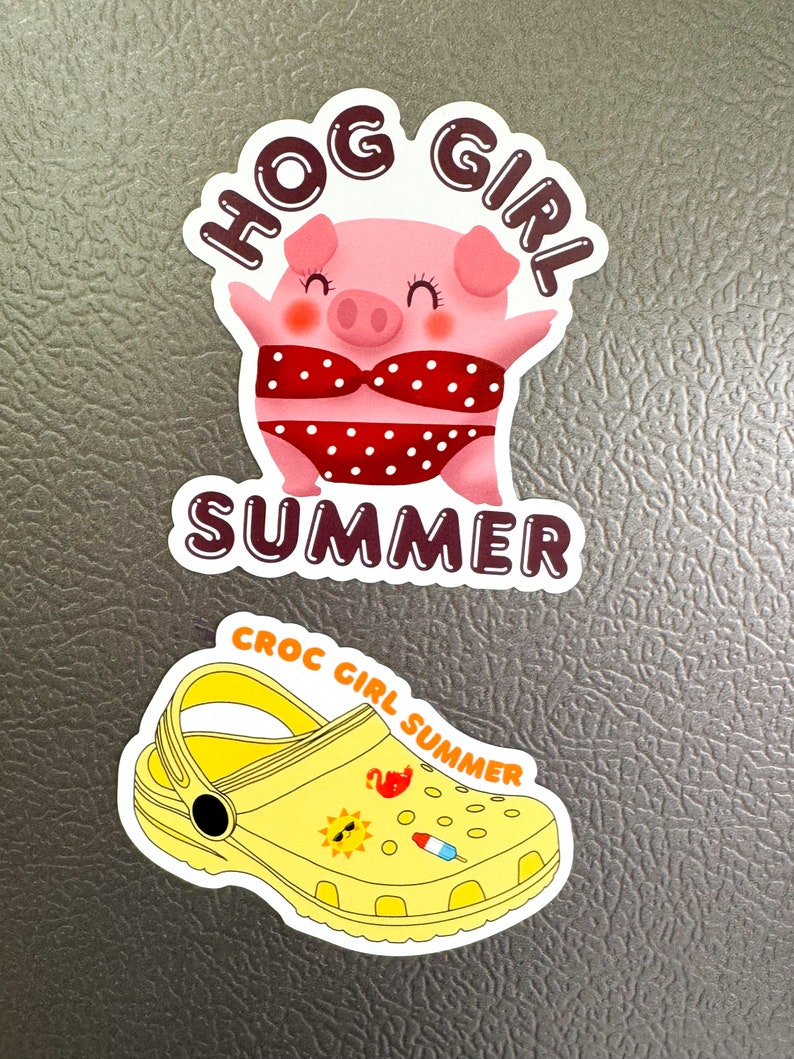 Croc Girl Summer Magnet Gift Magnet Fridge Magnet Car Magnet Locker ...