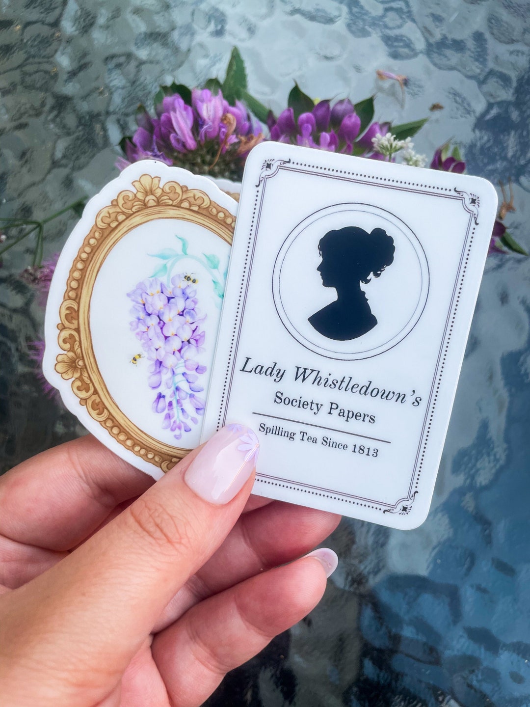 Bridgerton Sticker Set| Lady Whistledown Sticker| Bridgerton Wisteria ...