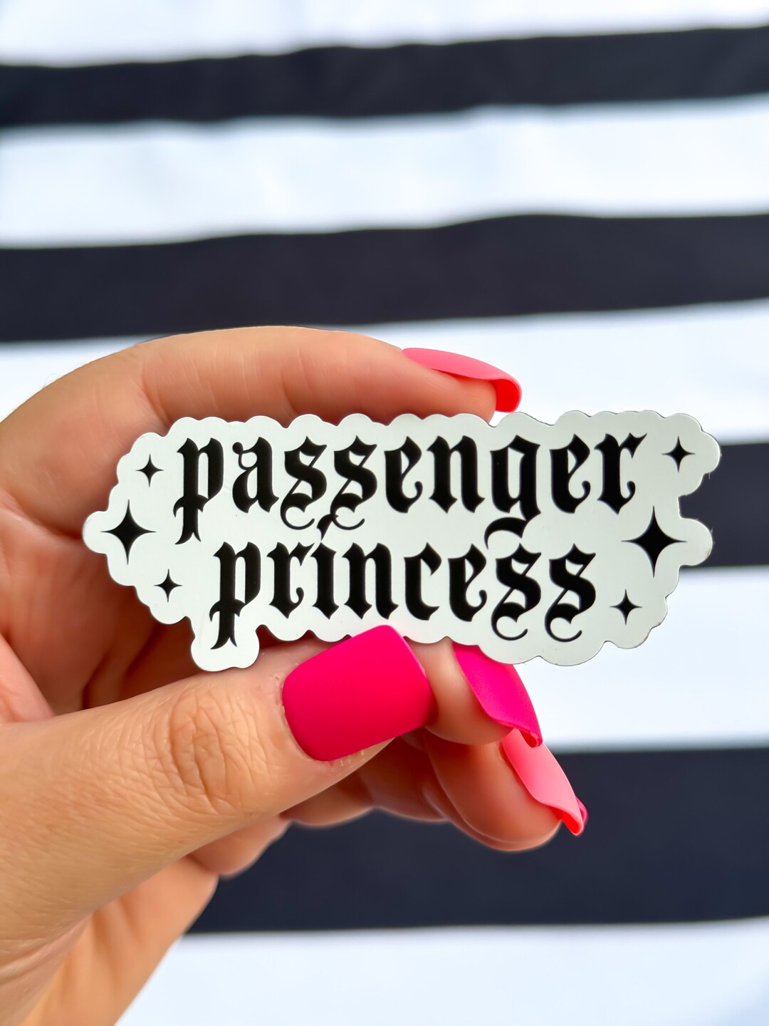 Passenger Princess Magnet | Fun Fridge Magnet | Bumper Magnet | Car ...