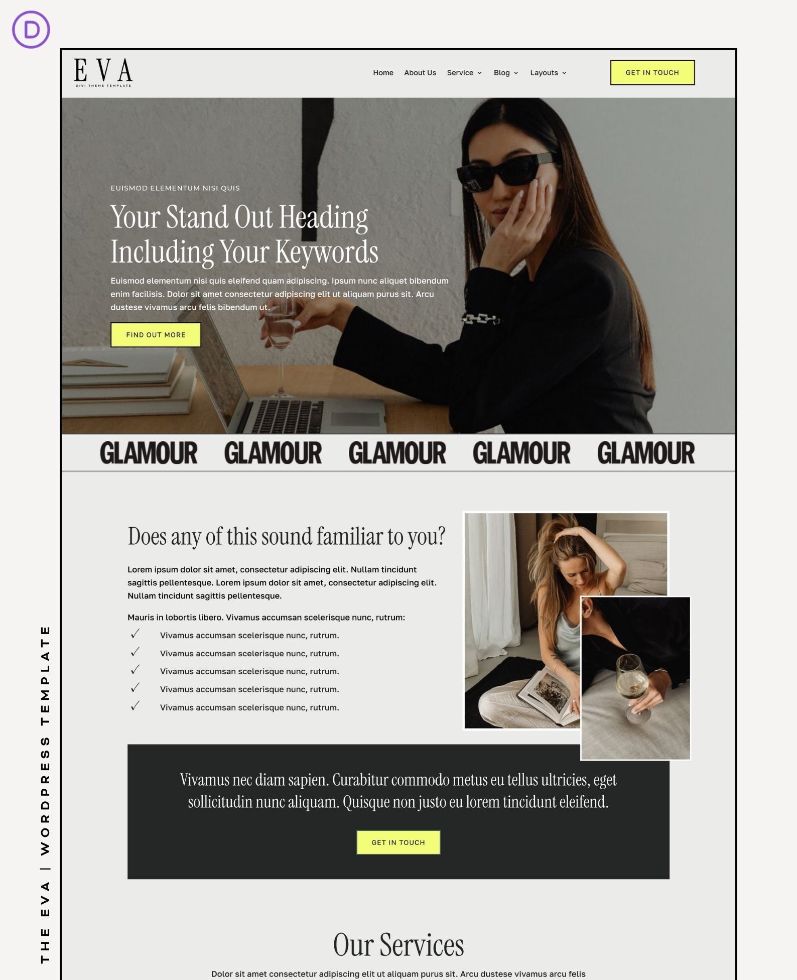 Website Template for Divi Theme & Wordpress | Wordpress Divi Theme | Wordpress Website ...