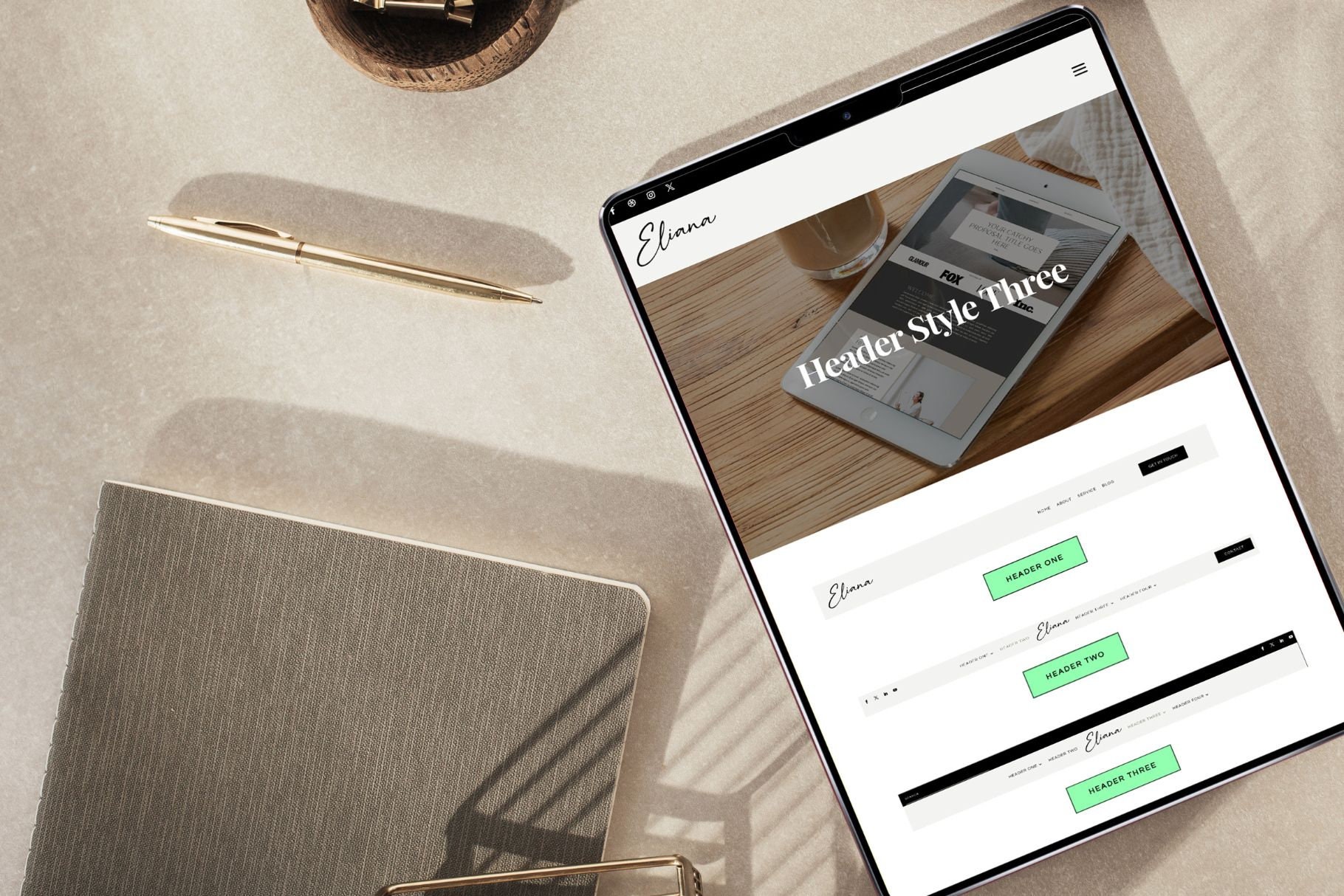 Divi Theme Header Layout Templates | Divi Theme Full Width Mobile Menu ...