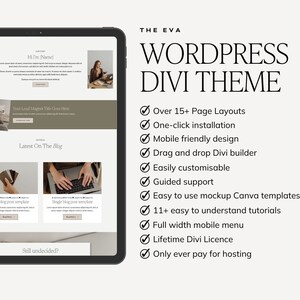 Wordpress Website Template for Coaches, Smms and Service Providers | Wordpress Divi Theme ...
