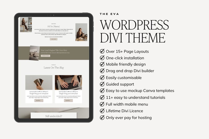 Wordpress Website Template for Coaches, Smms and Service Providers | Wordpress Divi Theme ...