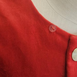 Coco-cola Style Santa Jacket in Christmas Red Velvet and Fur Trim - Etsy