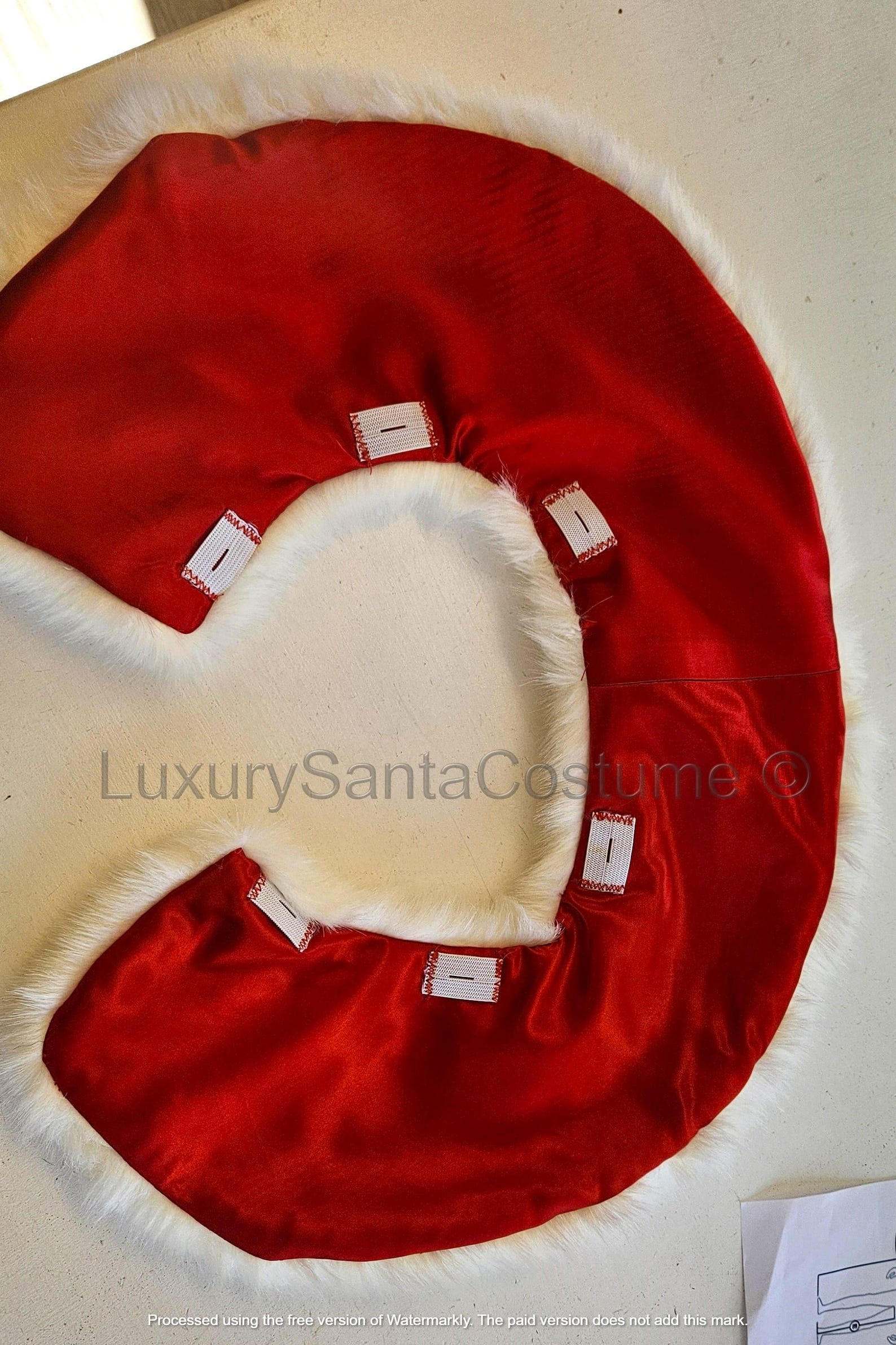Coco-cola Style Santa Jacket in Christmas Red Velvet and Fur Trim - Etsy