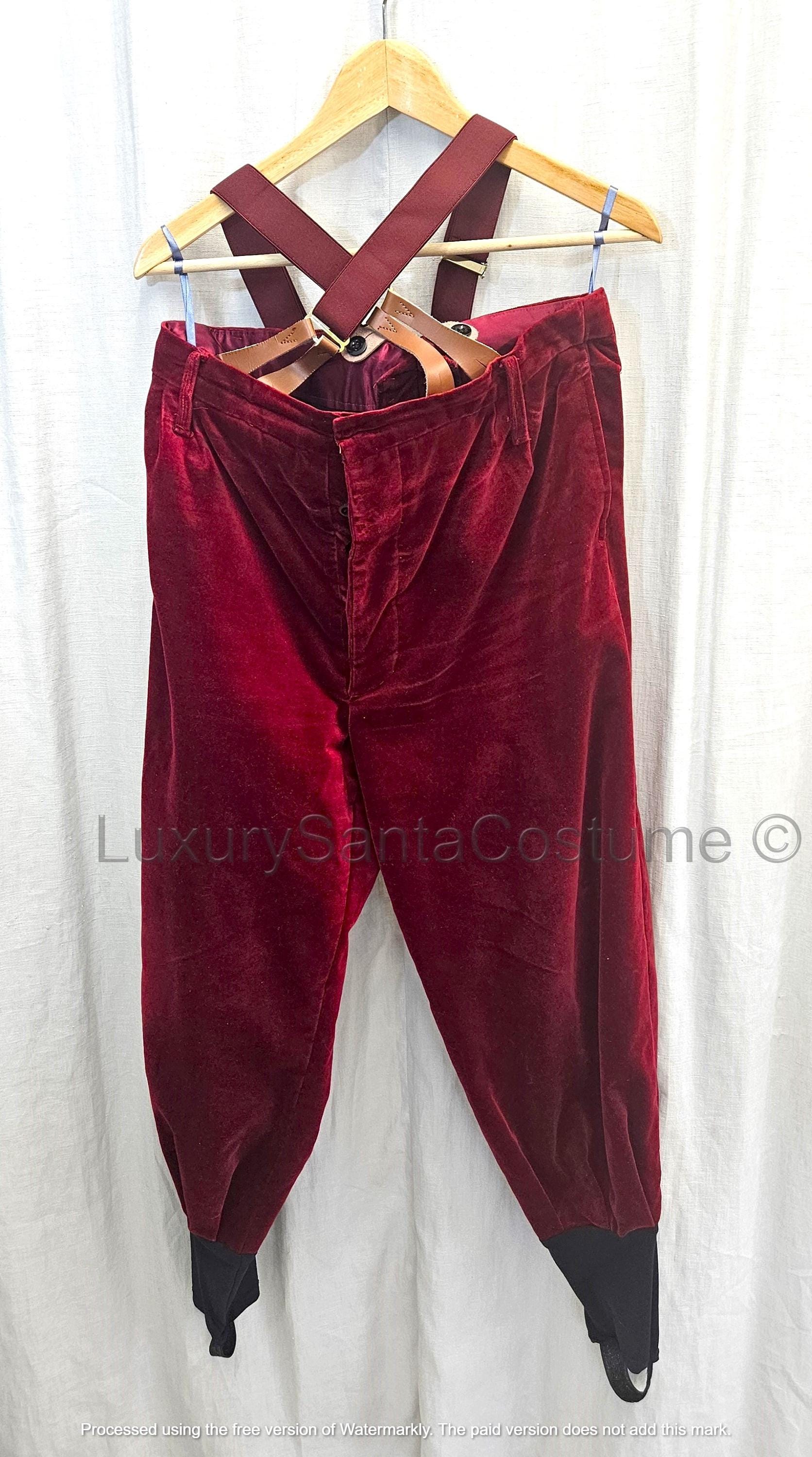 Deluxe Button Braces in Ruby Red - Etsy