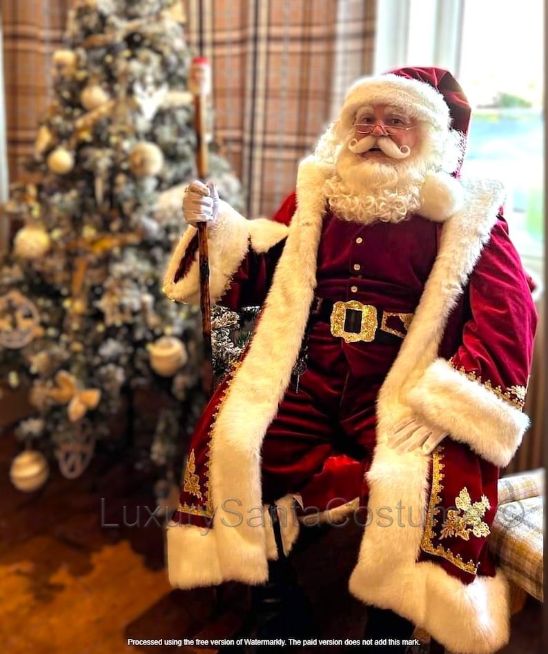 Custom Link for Chloe******santa 4 Piece Suit in Deluxe Ruby Red Velvet ...