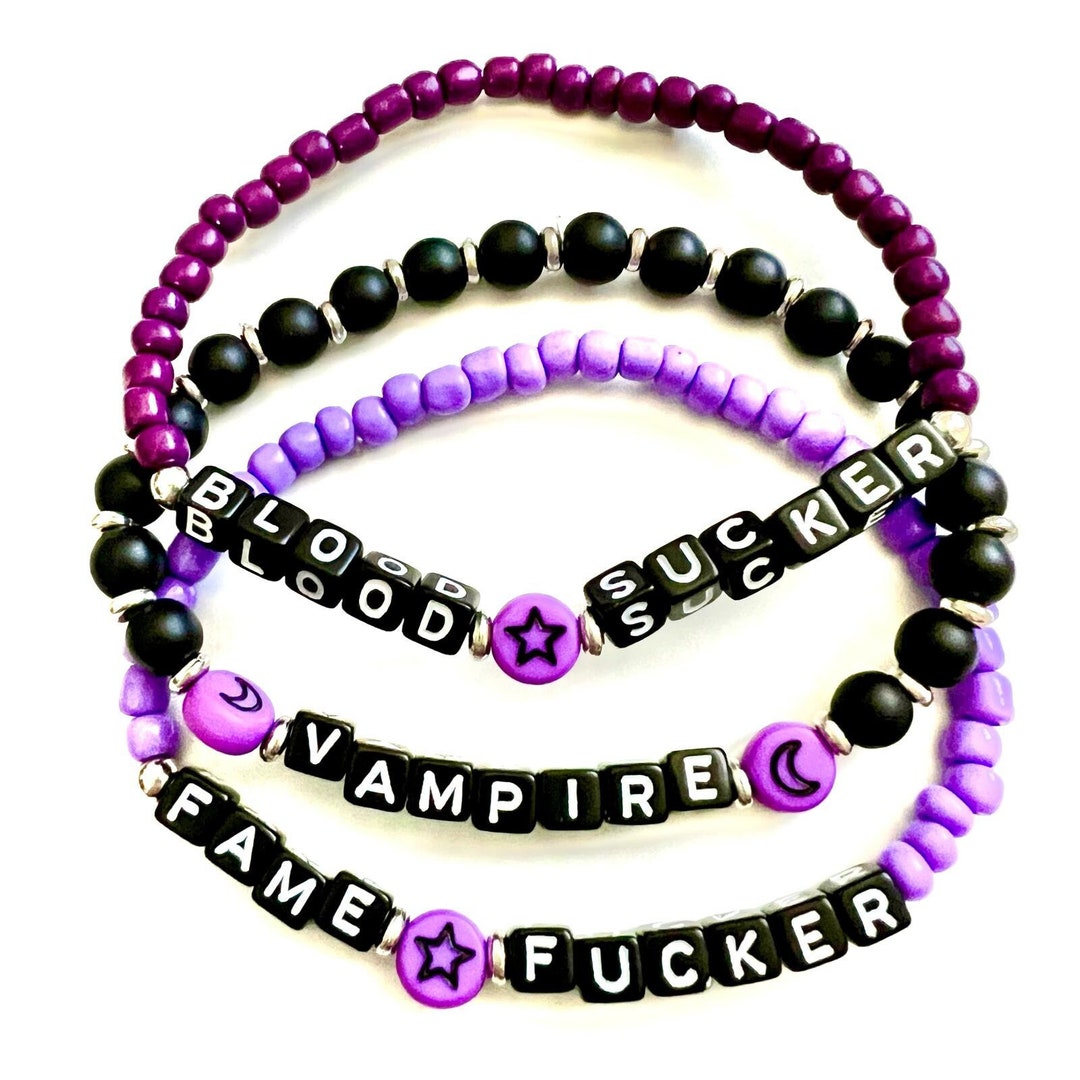 Olivia Rodrigo Guts Tour Vampire Friendship Bracelet Set - Etsy
