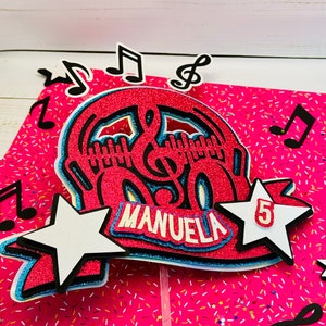 Glitter Music Cake Topper: Custom Headphone Theme Party Decor - Etsy