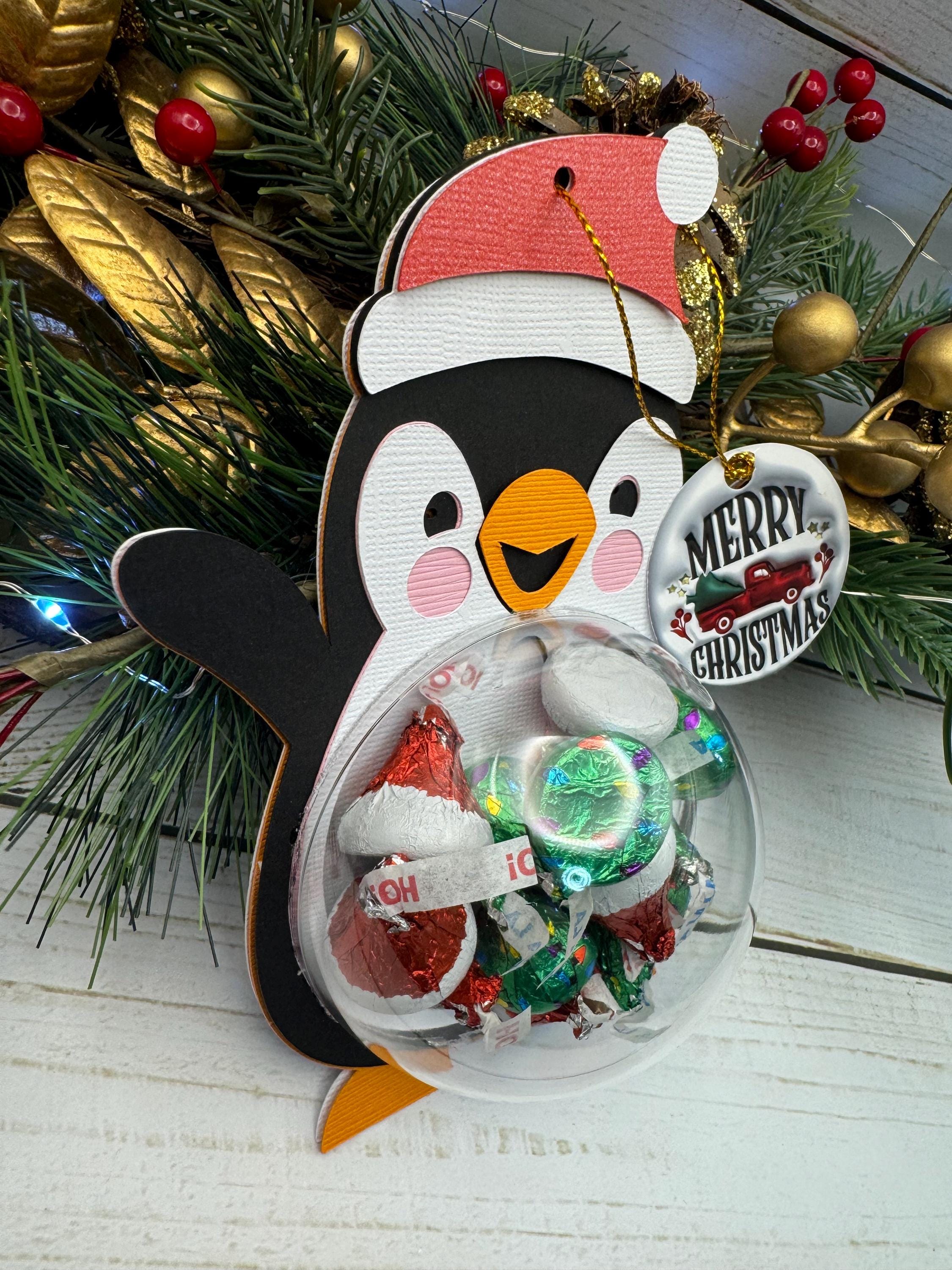 Penguin Christmas Candy Holder: Party Favor, Stocking Stuffer - Etsy