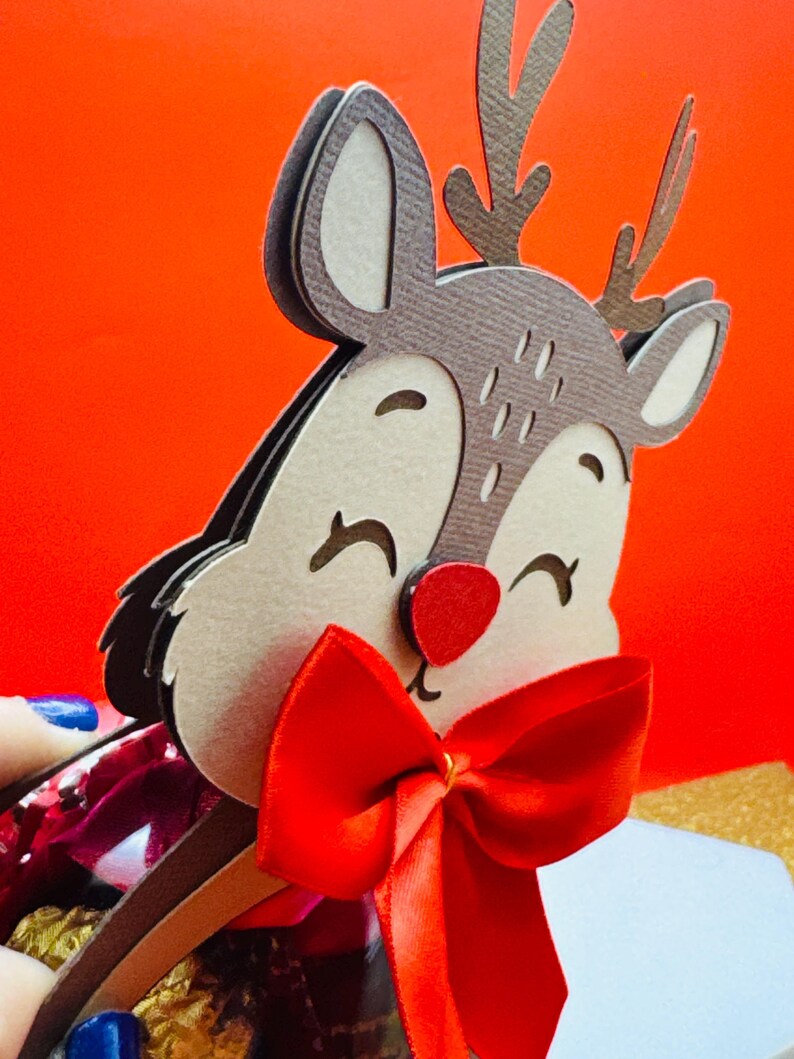 Reindeer Christmas Gift Set Gift Box for Girls Xmas Treat Bag Stocking ...