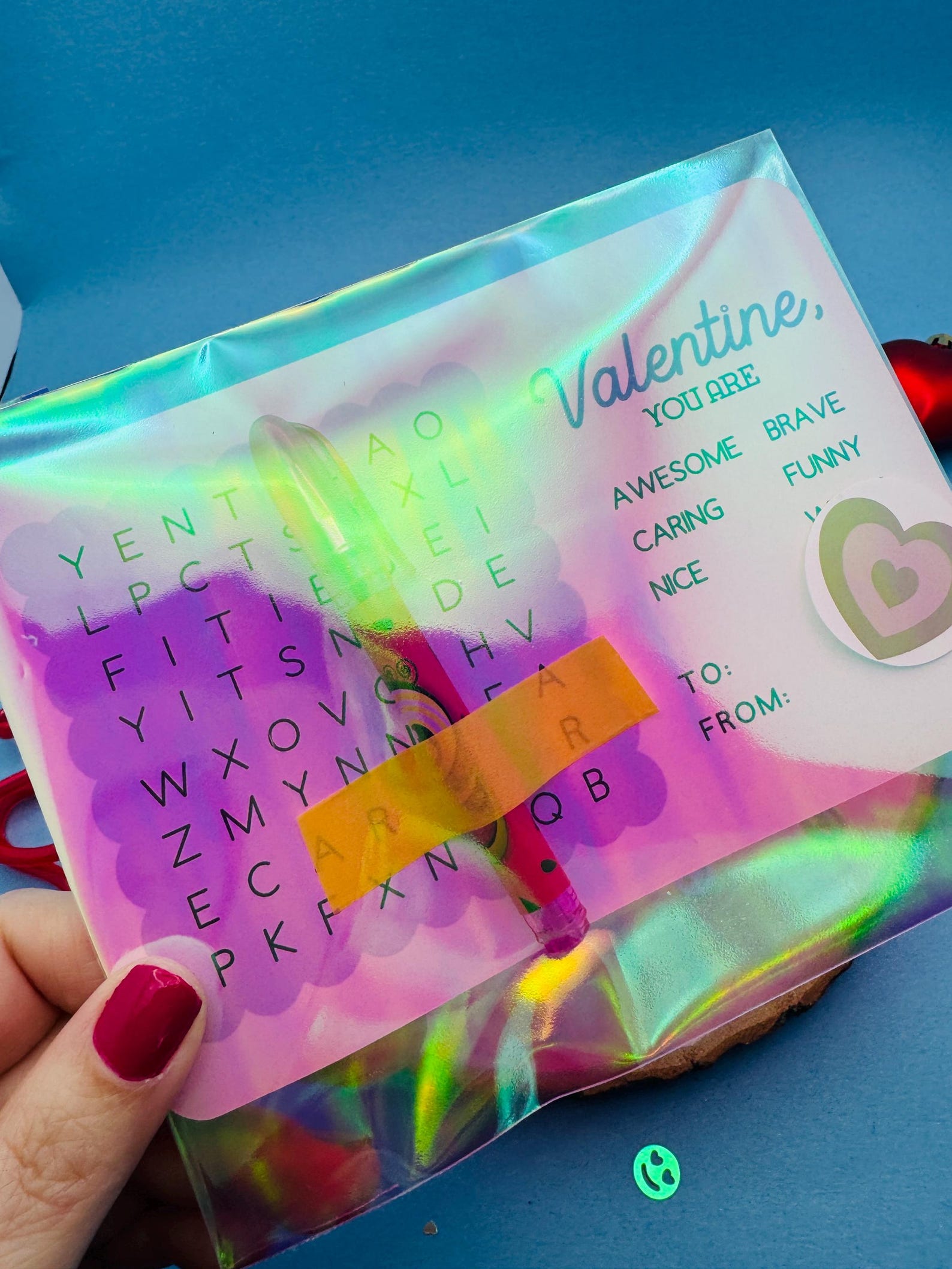 Valentine's Day Card Set for Kids: Word Search Game, Pen Included - Etsy
