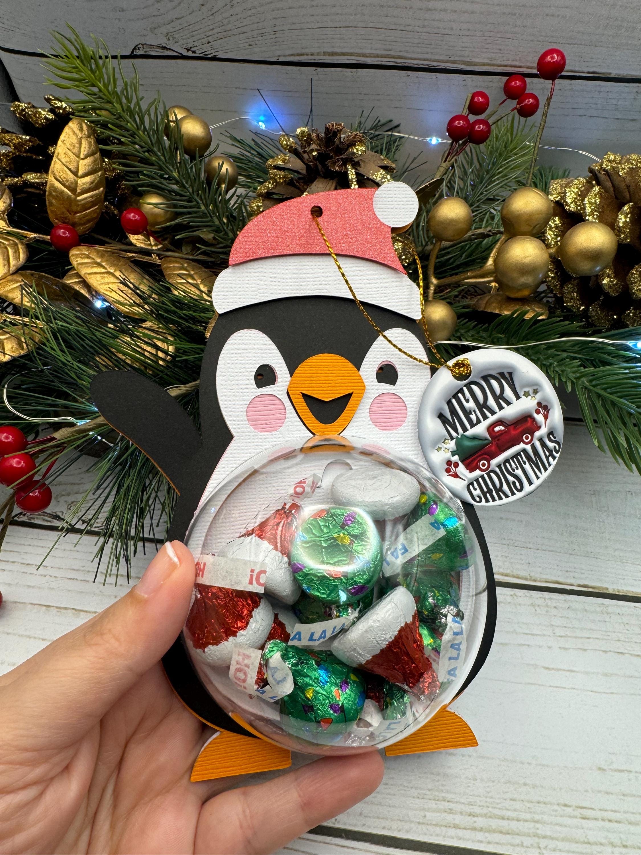 Penguin Christmas Candy Holder: Party Favor, Stocking Stuffer - Etsy