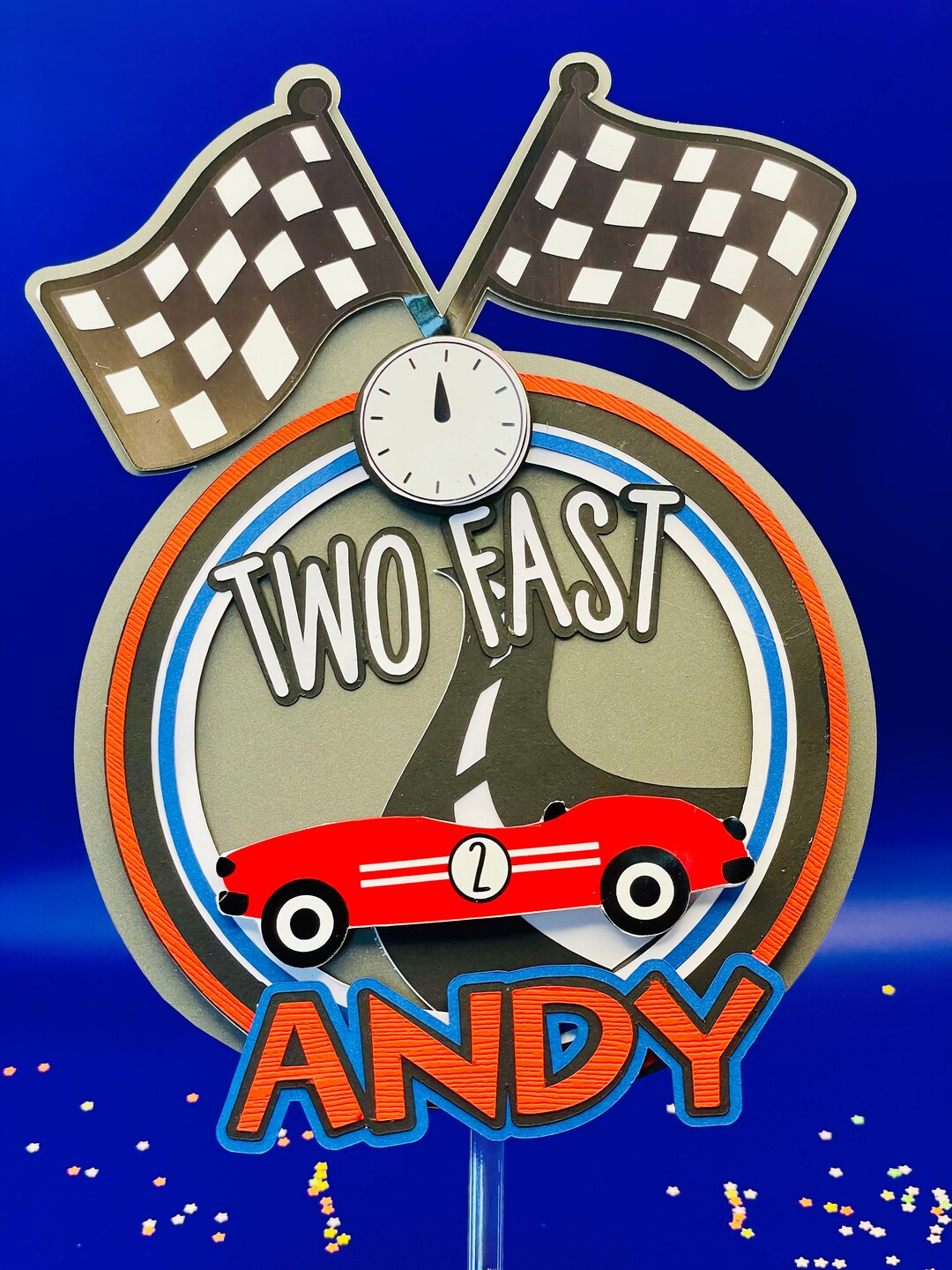 Race Car Birthday Cake Topper, Cars Cake Topper,custom Car Cake Topper ...
