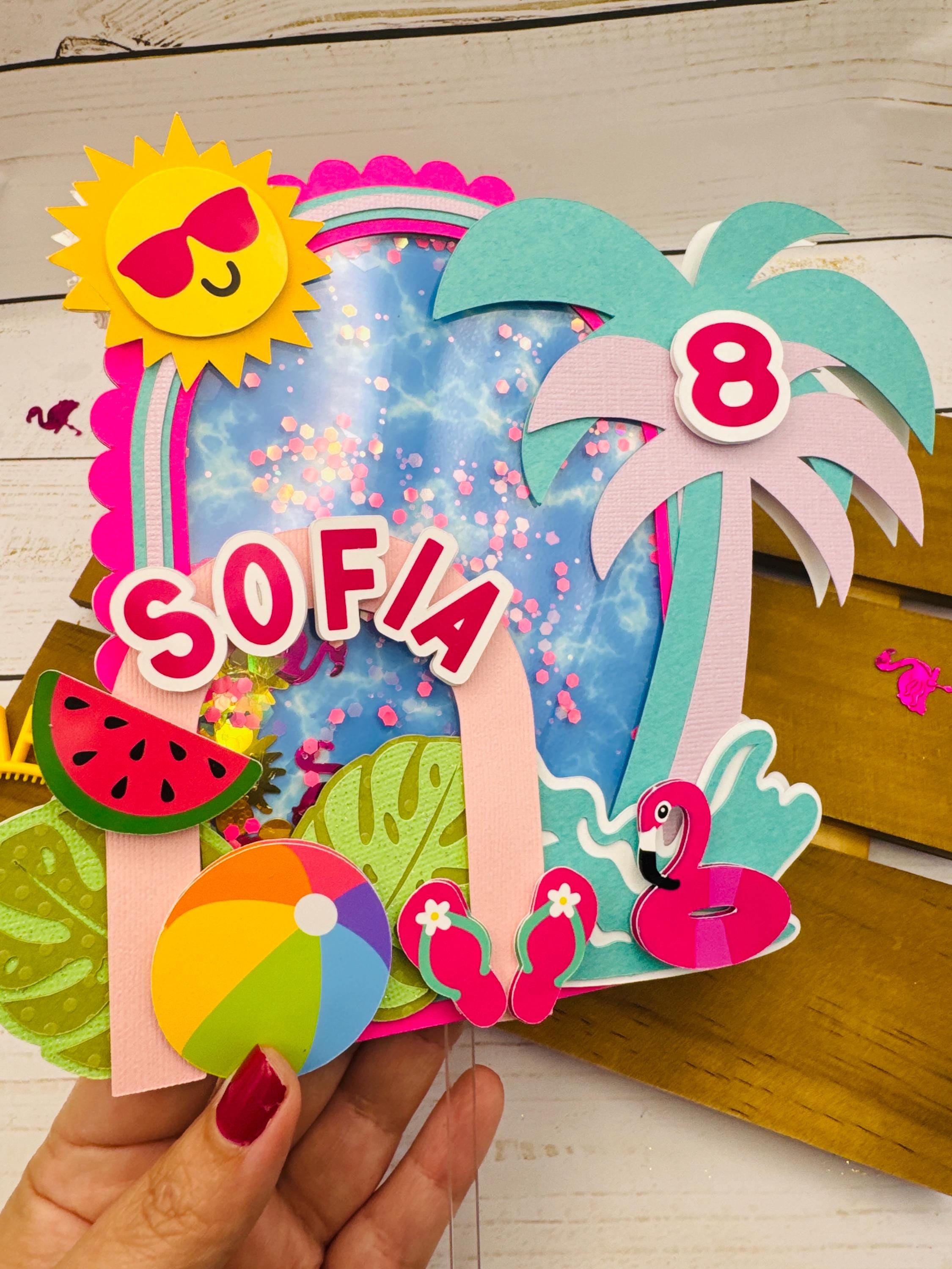 Pool Party Cake Topper: Splish Splash Summer Birthday Decoration - Etsy