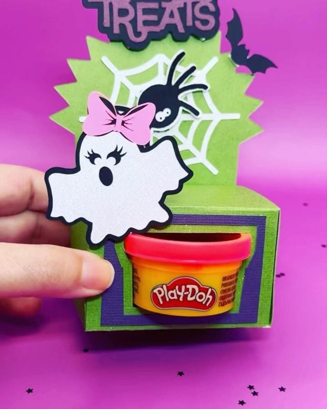 Halloween Ghost Play-doh Treat Box: Non-candy Party Favor - Etsy