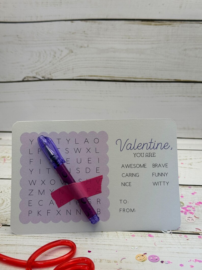 Valentines Classmates Favors Valentines Game 6 Set for Kid Valentines ...