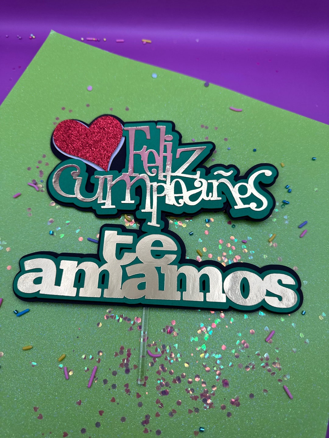 Happy Birthday Cake Topper Feliz Cumpleanos Cake Topper Cake Decoration ...