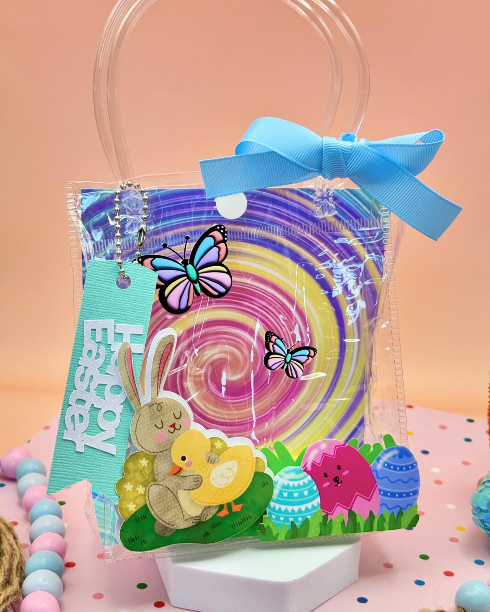 Easter Bunny Gift Bags With Handles Easter Egg Hunt Bag for Kids ...